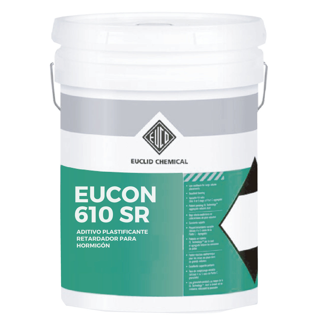 EUCON 610SR - Aditivo plastificante retardador para hormigón